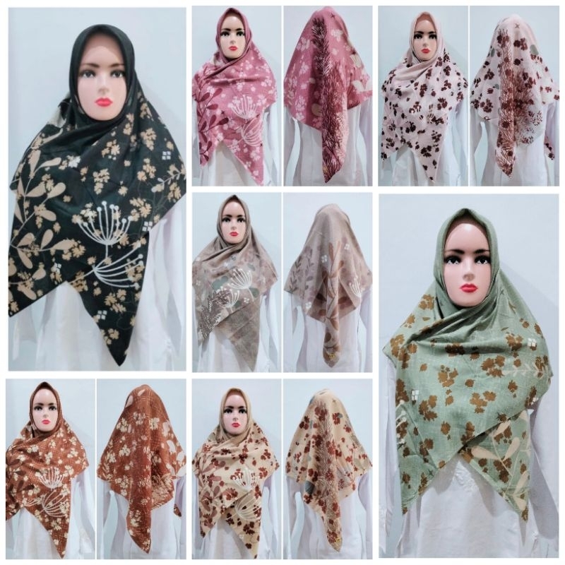Jual (TERMURAH) Hijab Motif / jilbab motif / hijab motif premium ...
