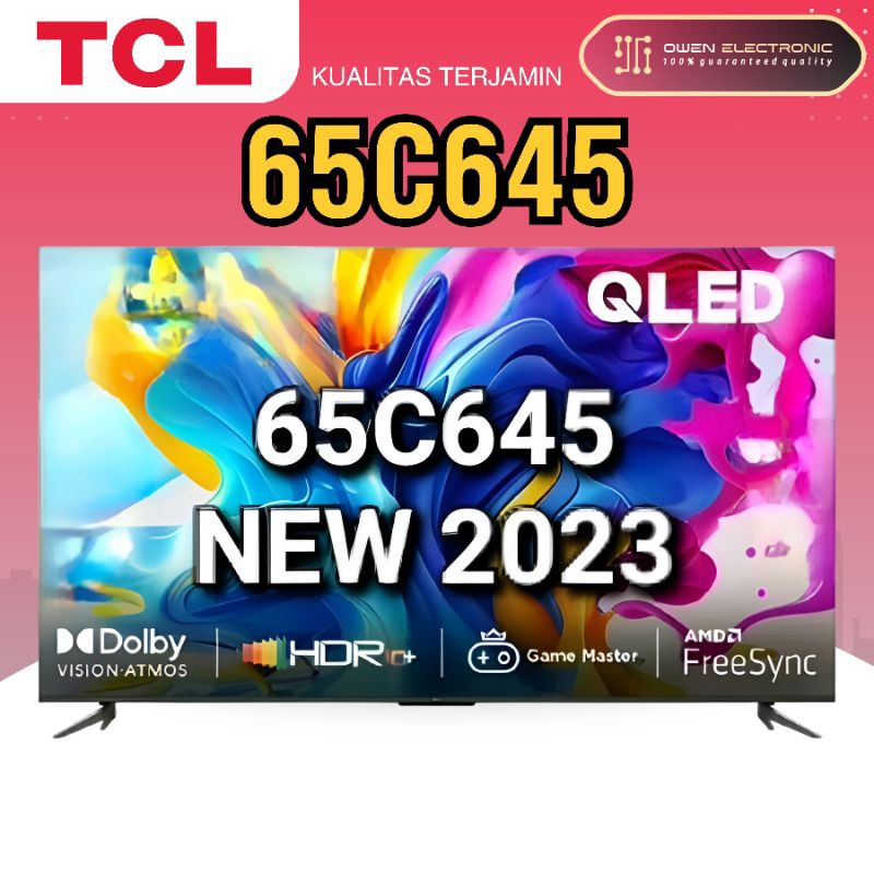 Jual TCL 65 inch QLED Google TV 4KUHD- HDR 10+-Dolby Atmos&Vision ...