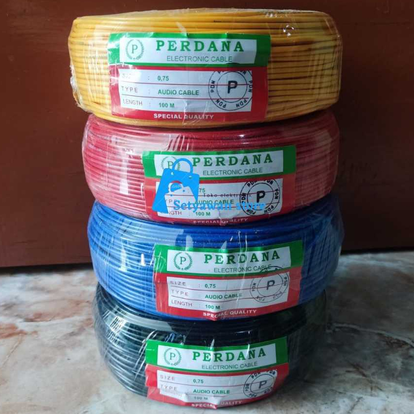 Jual Permeter Kabel Listrik Serabut Tunggal NYAF Perdana 0,75 mm | Shopee Indonesia