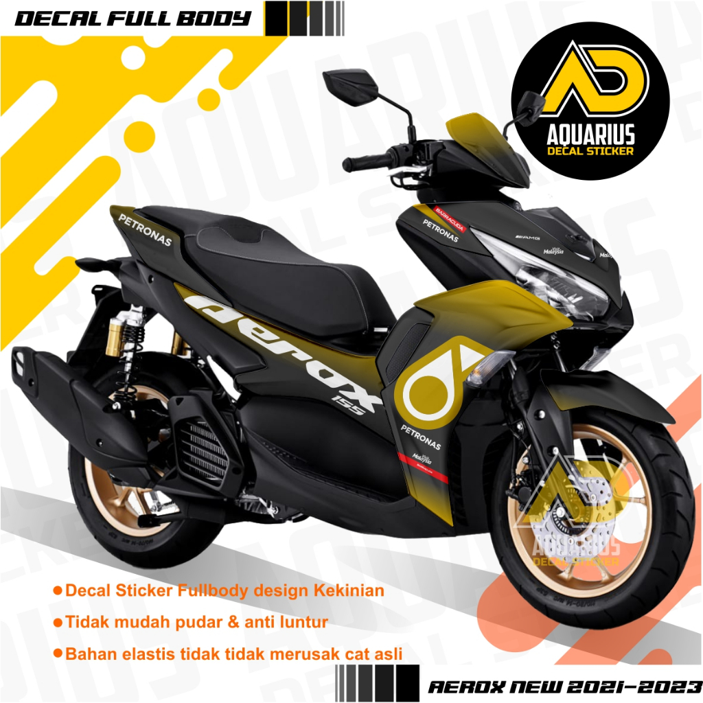 Jual Decal Fullbody Aerox New 2021-2023 / Sticker Variasi Yamaha Aerox ...