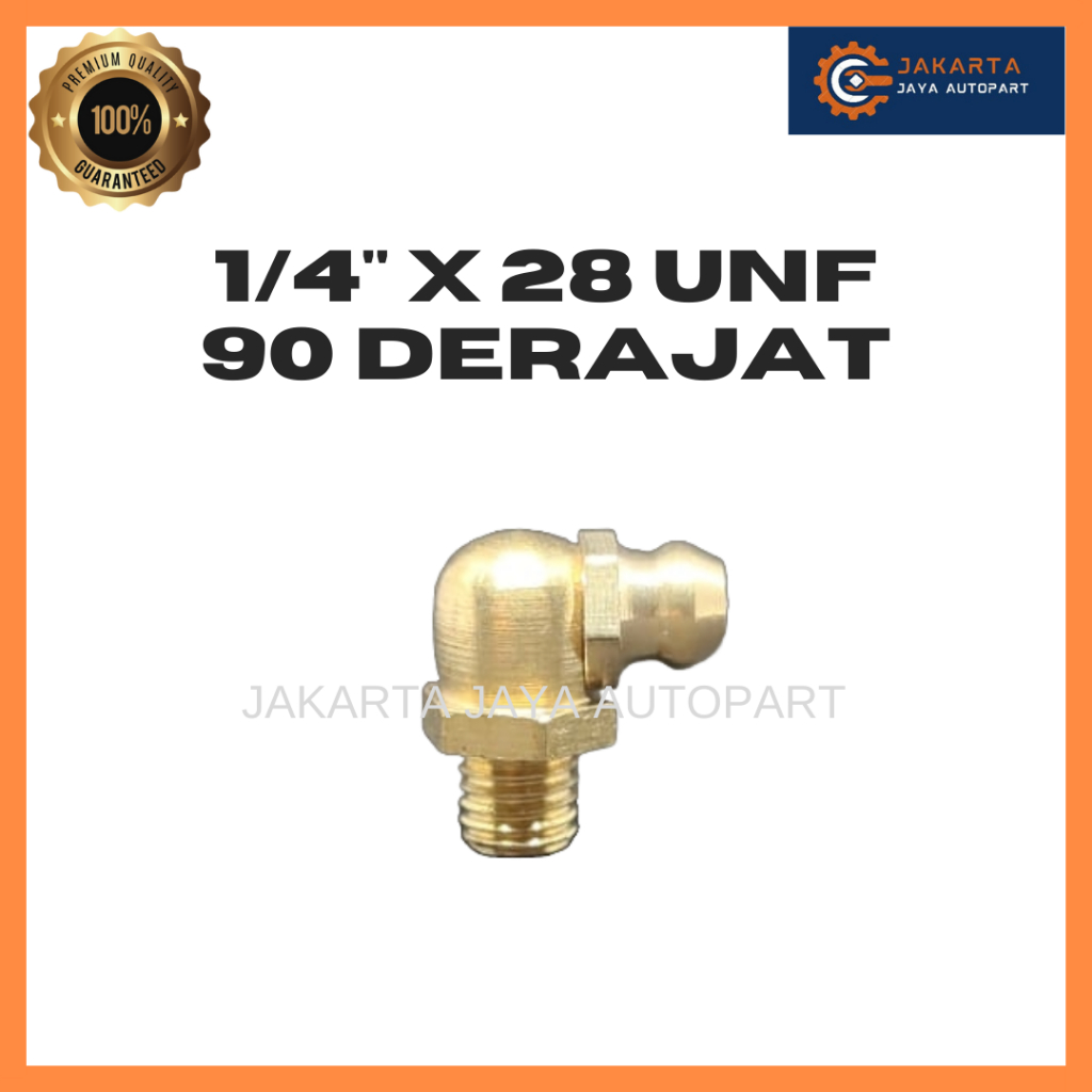 Jual NIPPLE GREASE 1/4*28 UNF 90 NIPPLE GREASE KUNINGAN | Shopee Indonesia