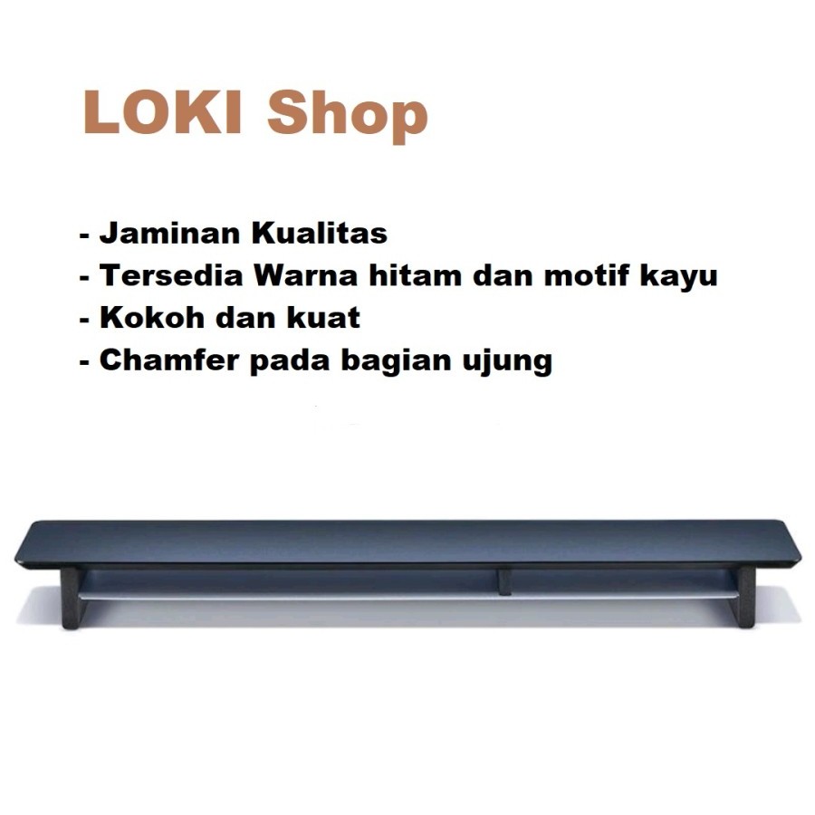 Jual Desk Shelf / Dudukan monitor panjang / Stand monitor Riser READY ...