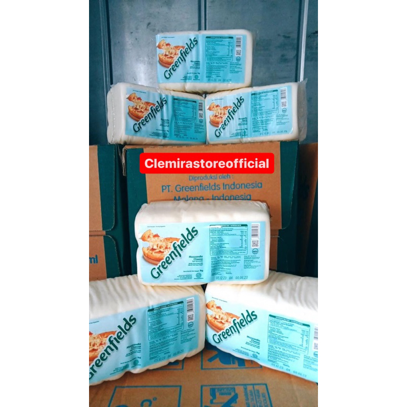 Jual Keju Mozzarella Greenfields 1kg | Mozzarella Cheese | Shopee Indonesia