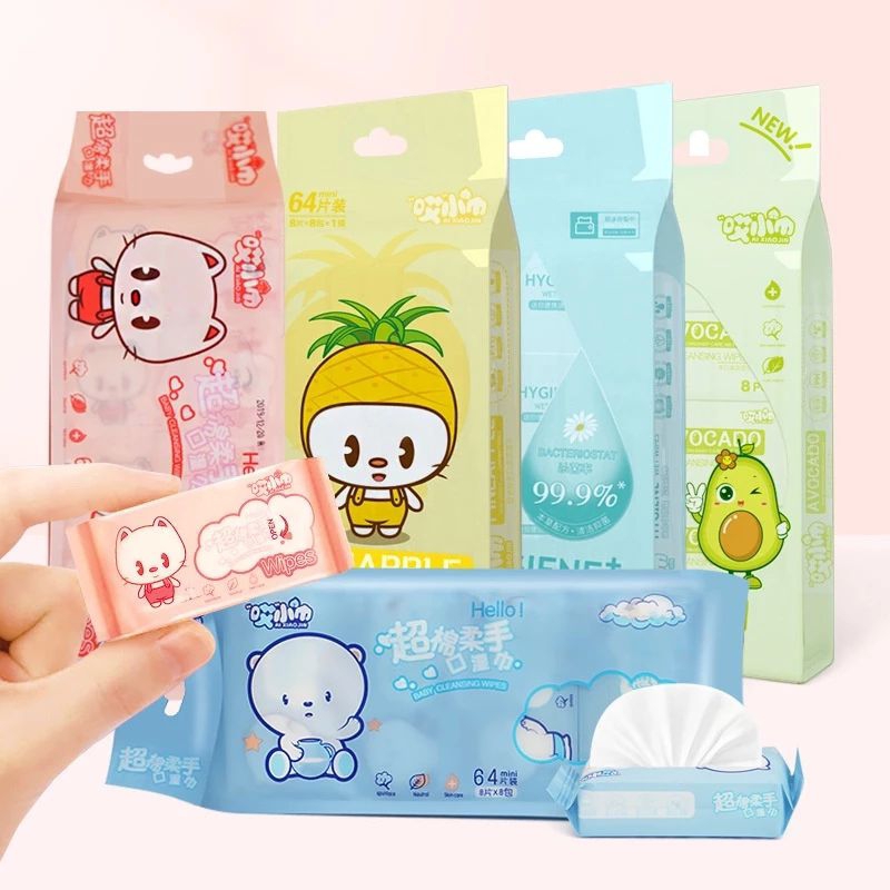 Jual TISSUE BASAH MINI/ TISSUE TRAVELLING/ TISSUE ANAK MOTIF MINI ...