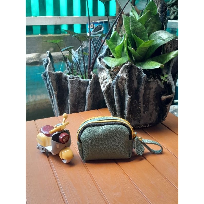 Jual Dompet Wanita Mini Koin Bahan Kulit Jeruk Papirut 2 resleting, Dompet Mini Koin Lucu ...