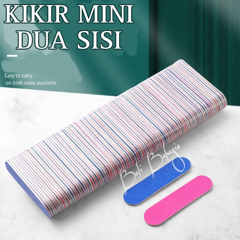 Jual Kikir Kuku Mini 2 Sisi Nail Art 5 cm Disposable Mini Nail File ...