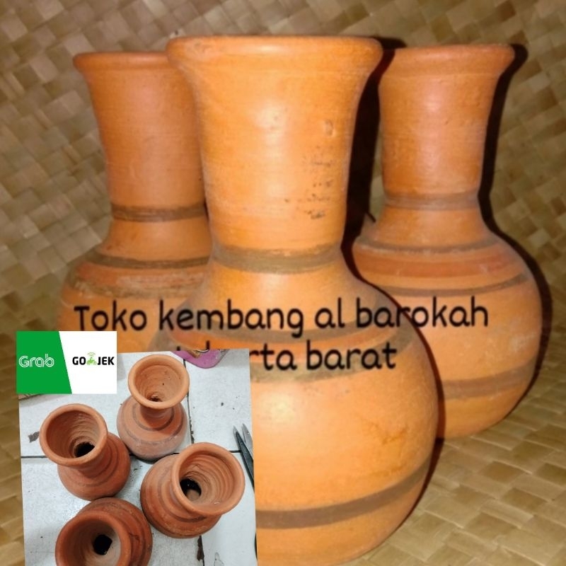 Jual vas Bunga Kendi Bejana Air Tanah Liat Prakarya Sekolah | Shopee ...