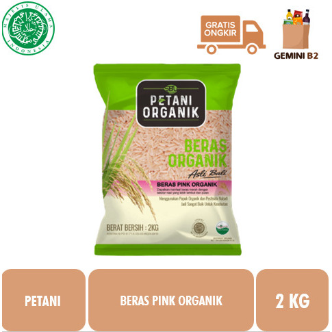 Jual Beras Pink Organik Petani 2KG | Shopee Indonesia