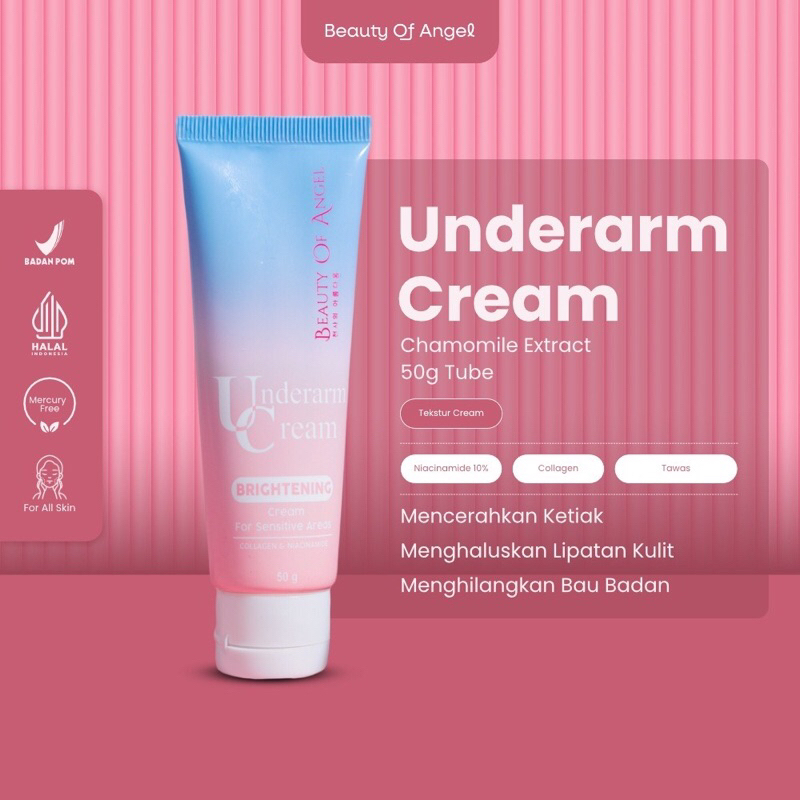 Jual Beauty Of Angel Underarm Cream Krim Pemutih Ketiak Axillary Cream ...