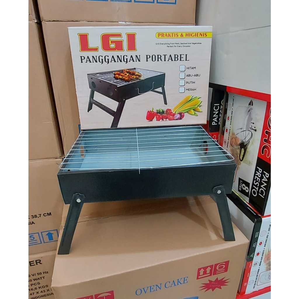 Jual ALAT PANGGANGAN JUMBO PEMANGGANG PORTABLE LIPAT GRILL BBQ MEJA ...