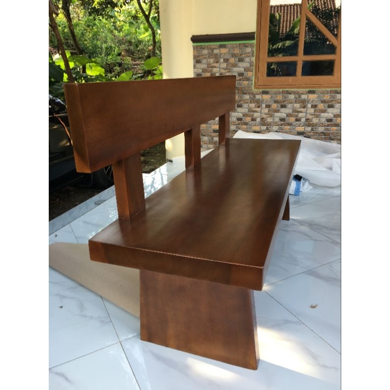 Jual BANGKU TAMAN - BANGKU TERAS - BANGKU SANDAR TEGAK - BAHAN KAYU ...