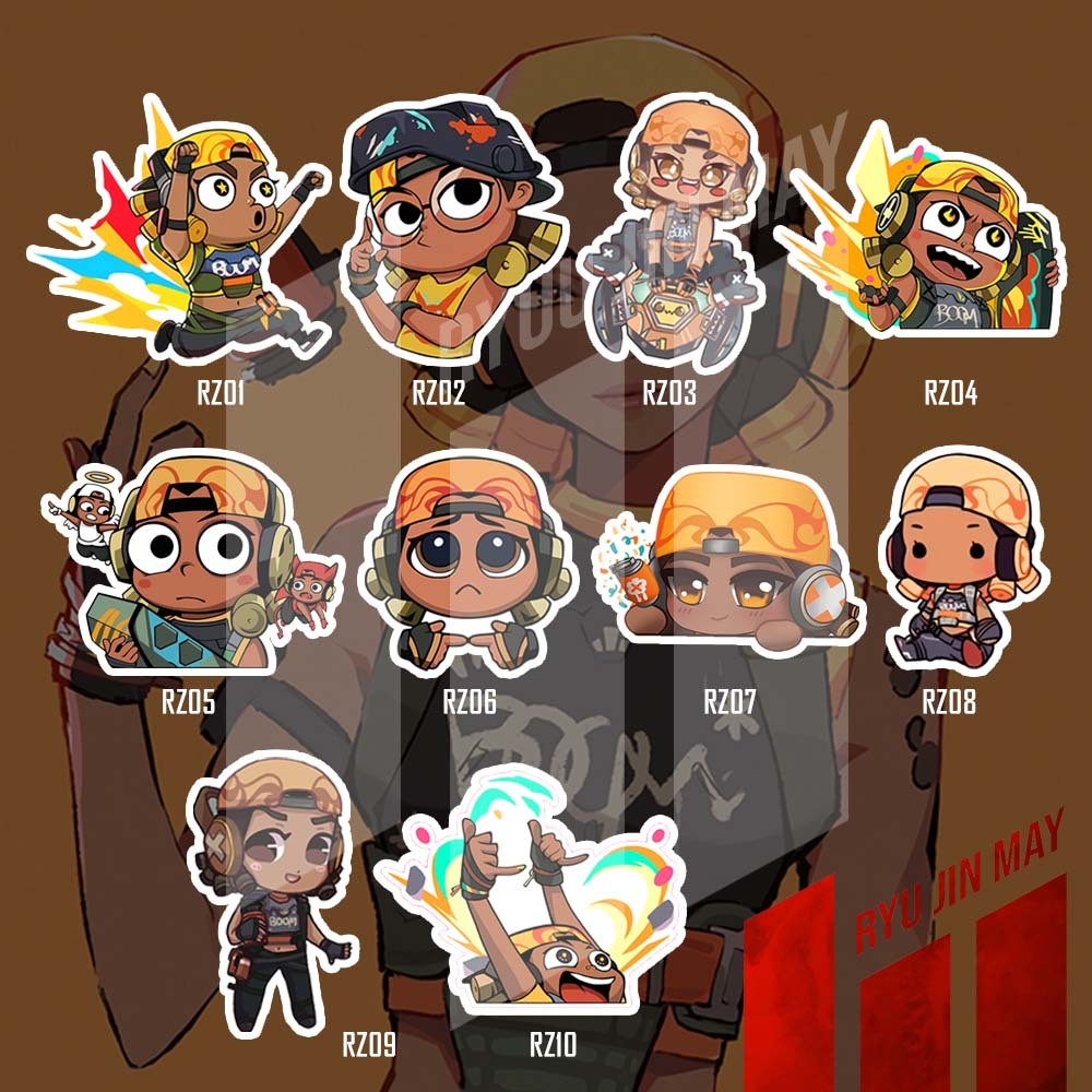 Jual Sticker Anime - Valorant - Raze | Shopee Indonesia