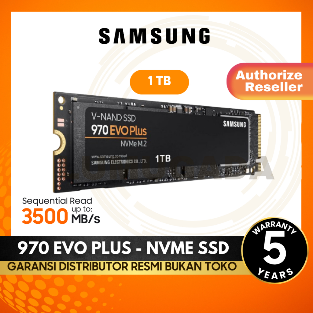 Jual SAMSUNG SSD 970 EVO PLUS 1TB M2 NVMe M.2 PCIe 2280 - Garansi 5 ...