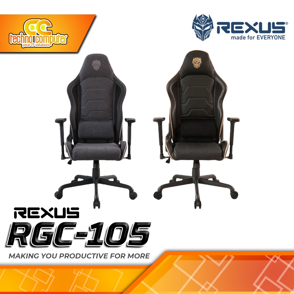 Jual KURSI GAMING REXUS RGC-105 - 3D Armrest / REXUS Gaming Chair ...