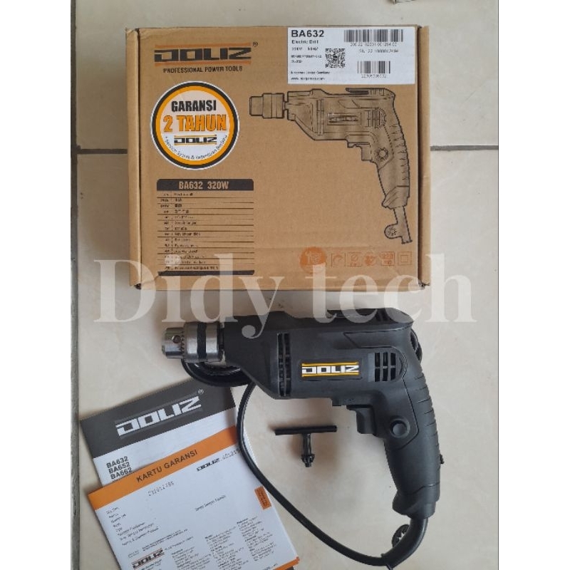 Jual Mesin Bor Doliz BA632 Electric Drill 10mm 320watt | Shopee Indonesia