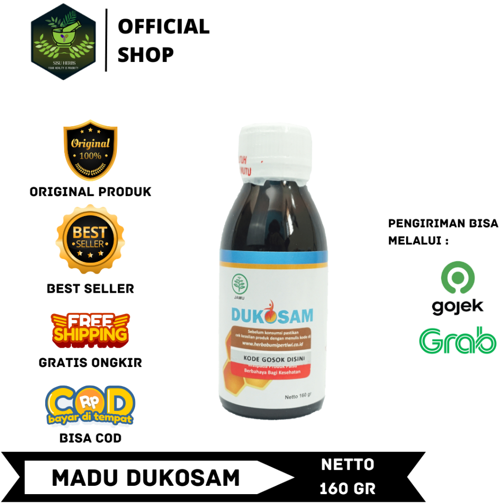 Jual DUKOSAM MADU DUKOSAM HERBAL ASLI ATASI SAKIT NYERI LINU KEBAS ...