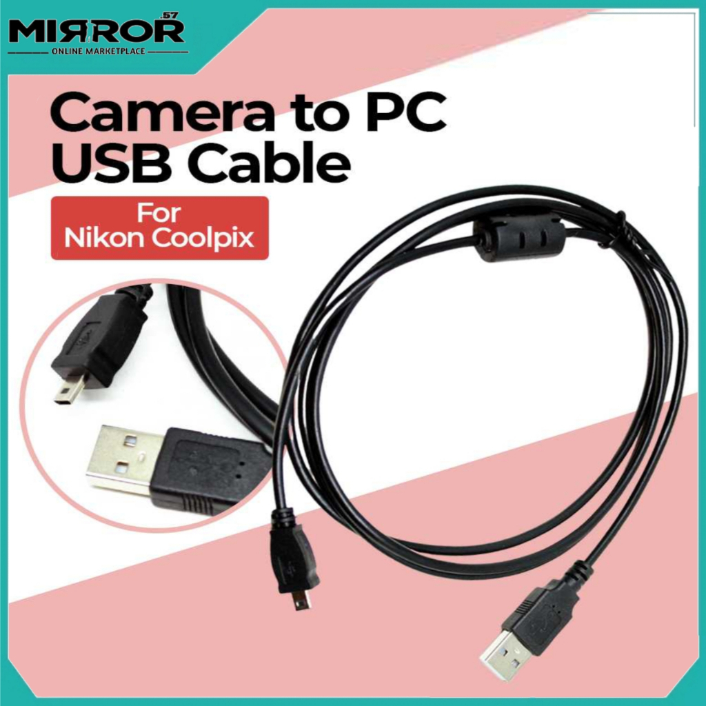 Jual Kabel Kamera USB Cable Camera to PC 1.5M for Nikon Coolpix ...