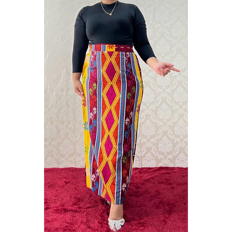 Jual rok sarung lilit pakai resleting samping | Shopee Indonesia