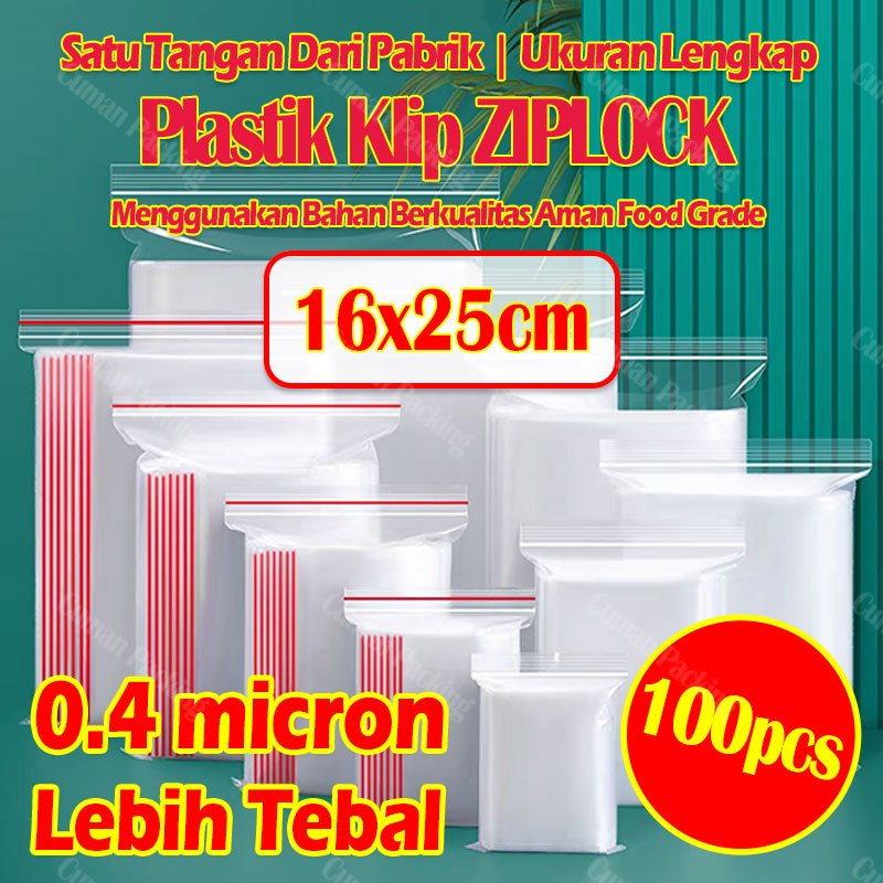 Jual Kantong Plastik Klip Bening Zipper Bag Plastik Ziplock Plastik