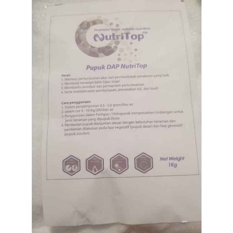 Jual Pupuk Diammonium Phosphate / DAP NutriTop 1 Kg | Shopee Indonesia