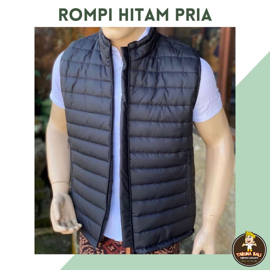 Jual JAKET ROMPI HITAM PRIA / ROMPI PARASUT PRIA MASA KINI / JAKET ...
