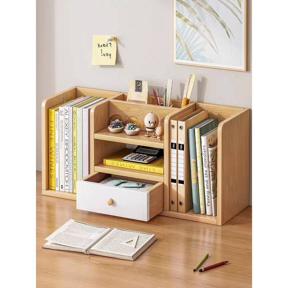 Jual Jutastore Rak Buku Meja Rak Buku Kayu Lemari Portable Susun ...