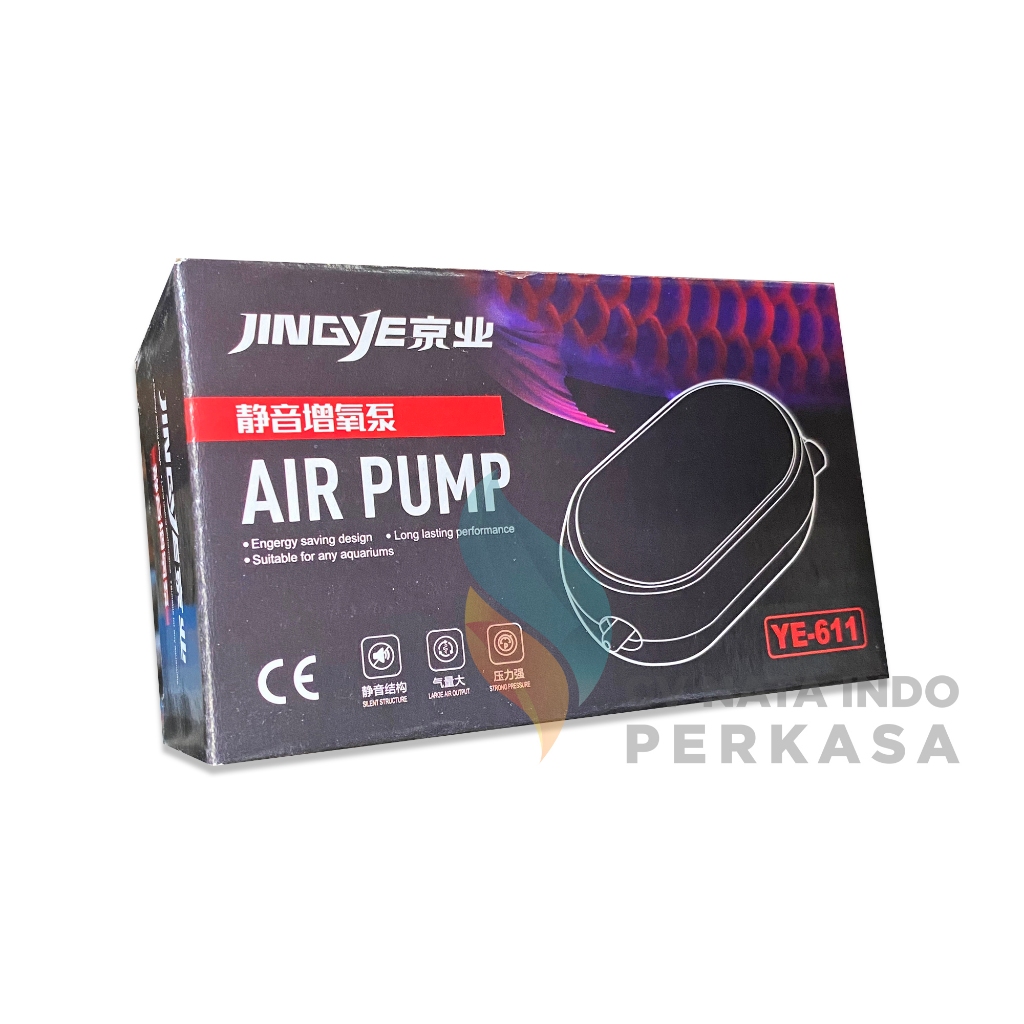 Jual AirPump/Aerator 1 Lubang Silent JINGYE Low Noise - YE-611 | Shopee Indonesia