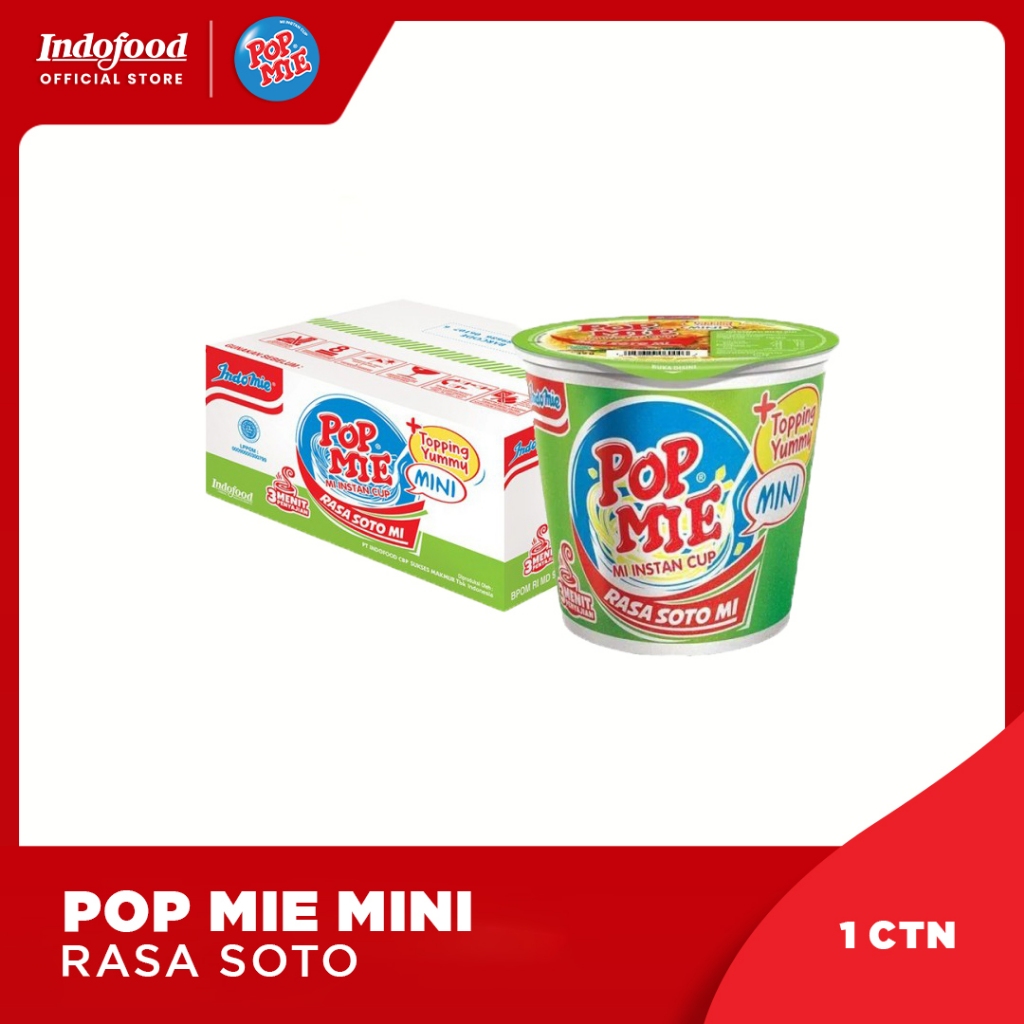 Jual 1 ctn - Pop Mie Mini Rasa Soto | Shopee Indonesia