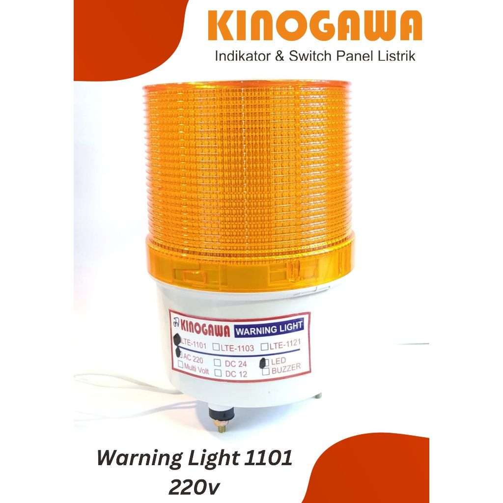 Jual Warning Light - Lampu Putar LED 220v Red Yellow LTE-1101 | Shopee ...