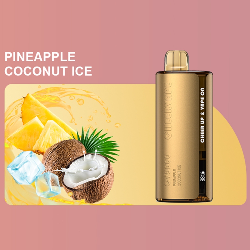 Jual CHEERVAPE 8000puffs Pineapple Coconut Ice Disposible Pods 100% ...