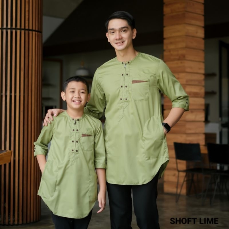 Jual Kurta Pakistan Couple Ayah Dan Anak Laki Laki Sage Green Toyobo ...
