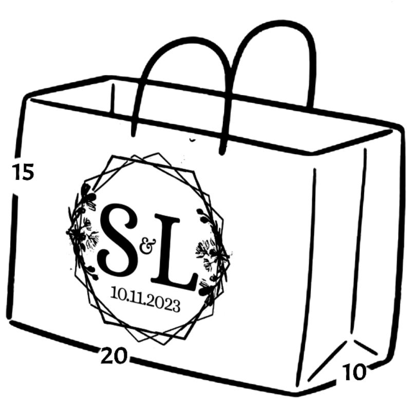 Jual paper bag coklat tali hitam sablon | Shopee Indonesia