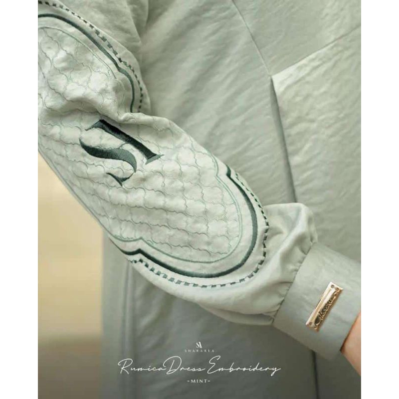Jual Rumica dress embroidery by shararea (only dress) | Shopee Indonesia