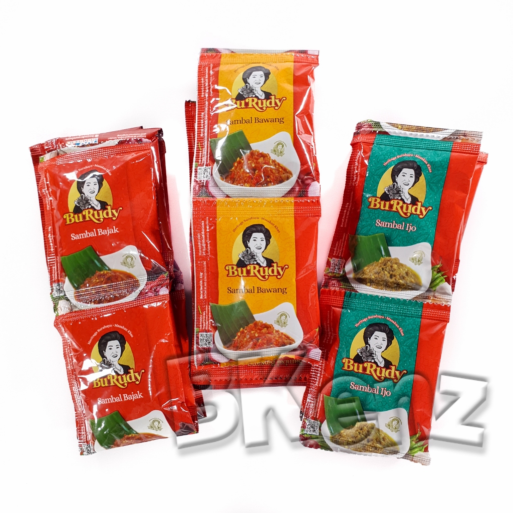 Jual Bu Rudy Sambal Bawang Terasi Ijo Sachet Isi 10 Oleh Oleh Khas Bu ...