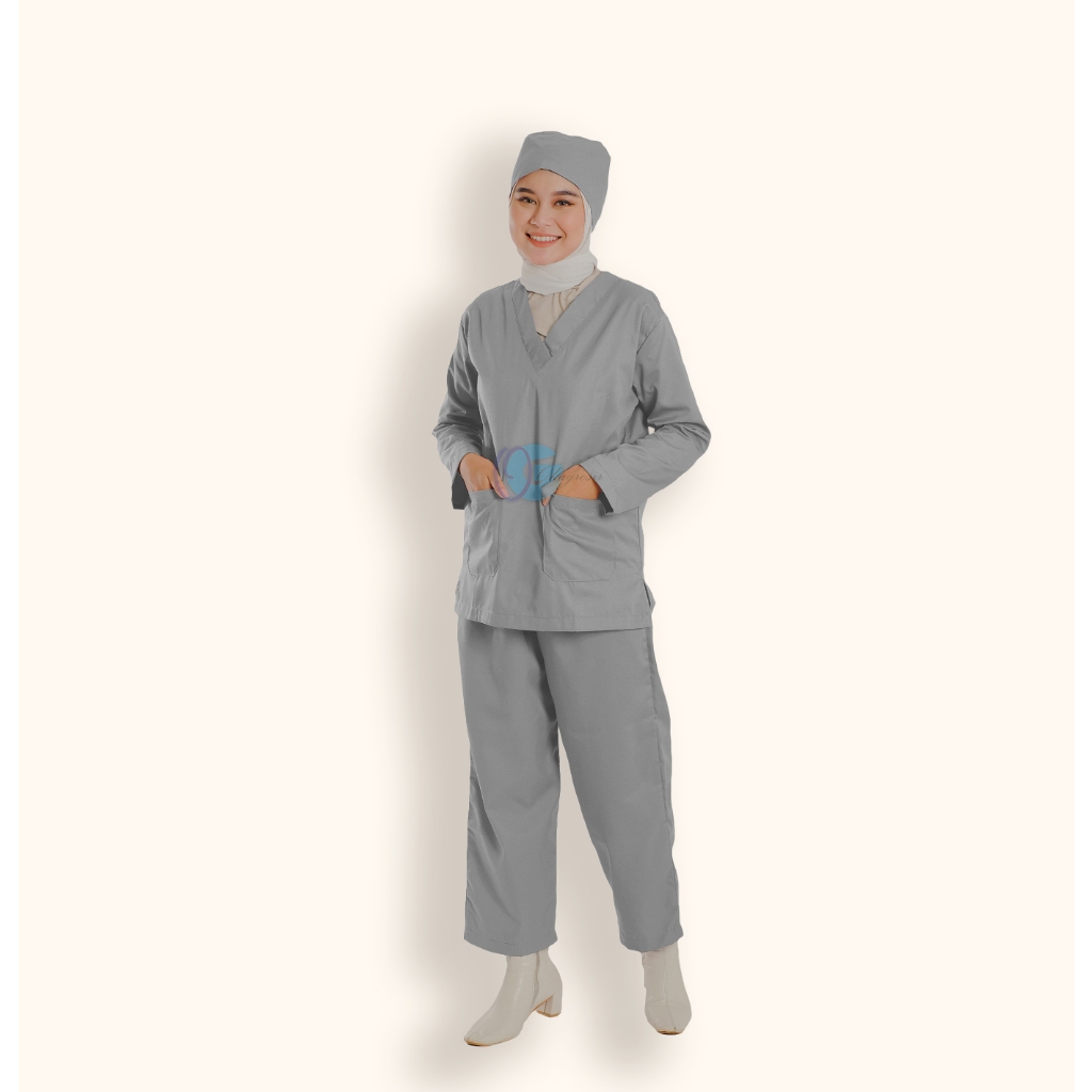 Jual Baju Oka Lengan Panjang Warna Abu-abu | Pakaian Seragam Ok Oka ...