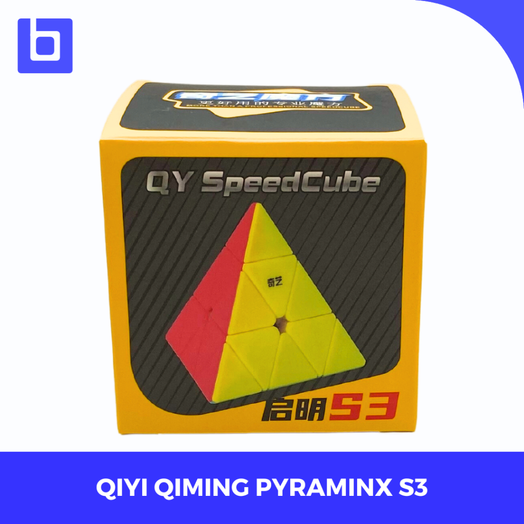 Jual Cube Pyraminx Qiyi Qiming Pyraminx stickerless S3 Original ...