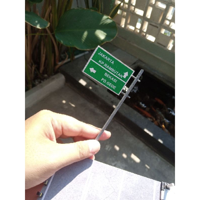 Jual DIORAMA / MINIATUR PLANG JALAN CUSTOM SKALA 64 | Shopee Indonesia