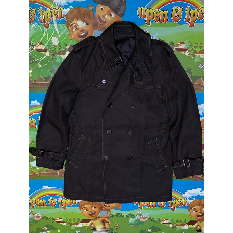 Jual Coat Preloved / Coat Hitam branded ( simple beauty ) | Shopee ...