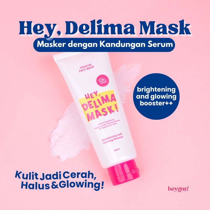 Jual Hey Delima Mask | Clay Masker by HeyGurl Brightening and Glowing ...