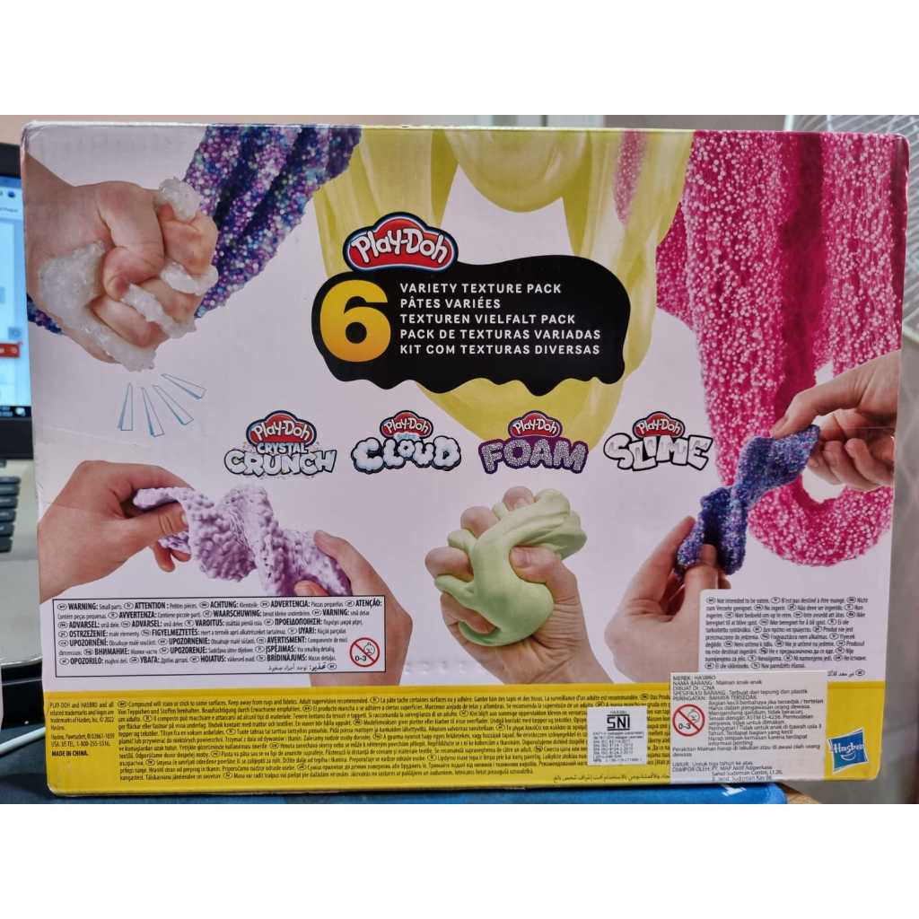Jual Play-Doh/Playdoh/Play Doh Mainan Anak 6 Variety Texture. | Shopee ...