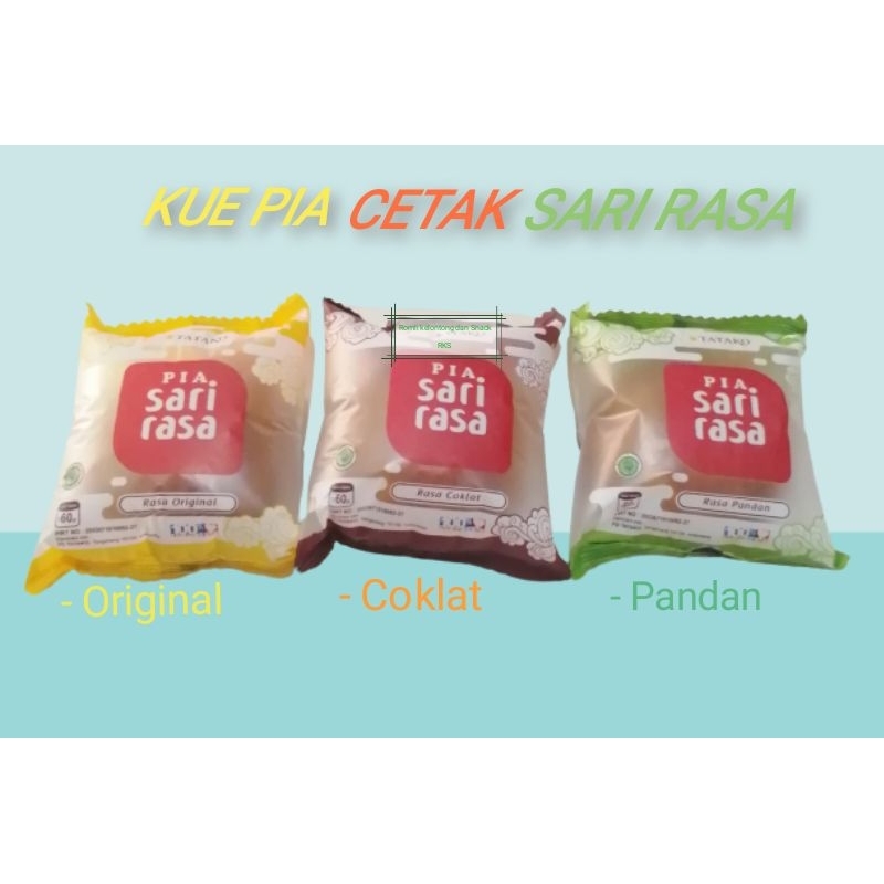 Jual Kue PIA CETAK SARI Rasa Kacang Hijau SARIRASA Paket isi 3 Pcs 60 ...