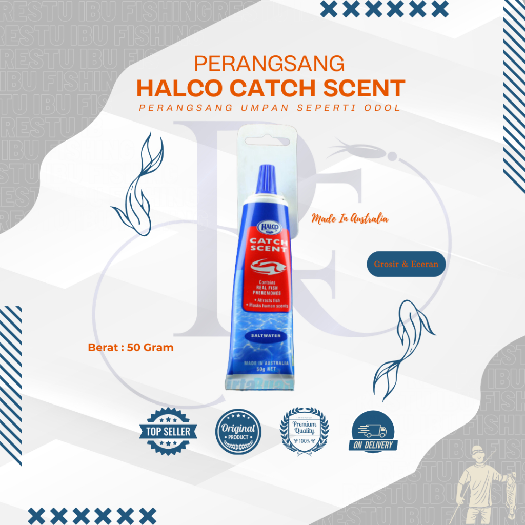 Jual Halco Biru catch scent Saltwater Original Made in Australia | Shopee Indonesia