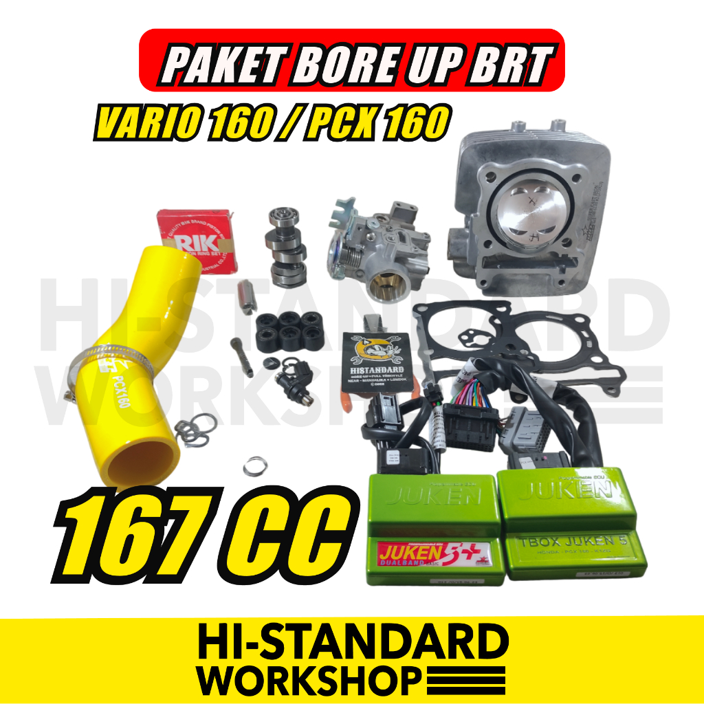 Jual (VARIO 160 / PCX 160) PAKET BORE UP BRT 167CC BLOK CAST IRON ...