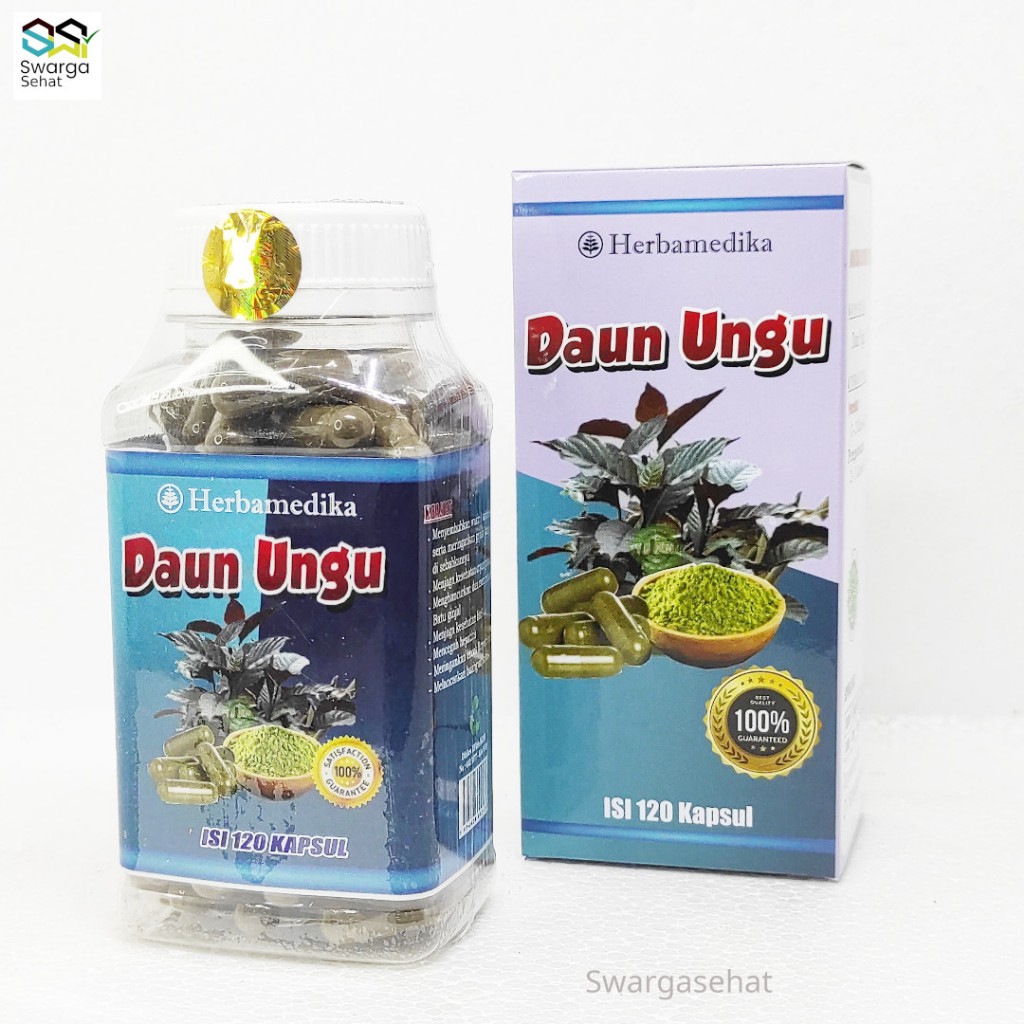 Jual Daun Ungu Kapsul Herbamedika Isi 120 | Shopee Indonesia