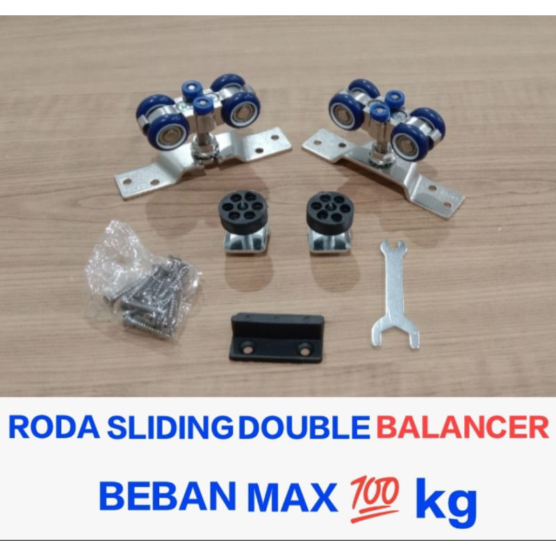 Jual RODA PINTU SLIDING / RODA PINTU SLEDING / RODA PINTU GESER Double ...
