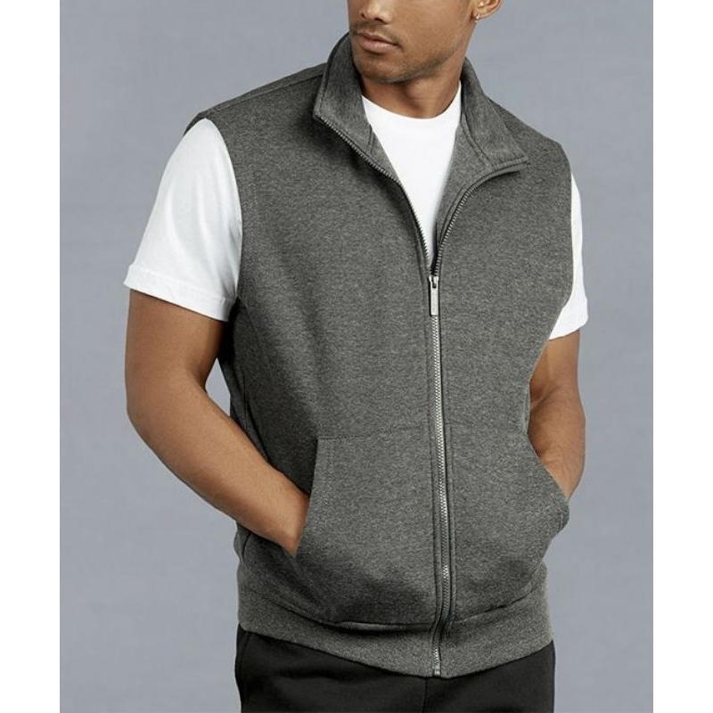 Jual Rompi Bahan Katun Fleece Zipper Size M L XL XXL | Shopee Indonesia