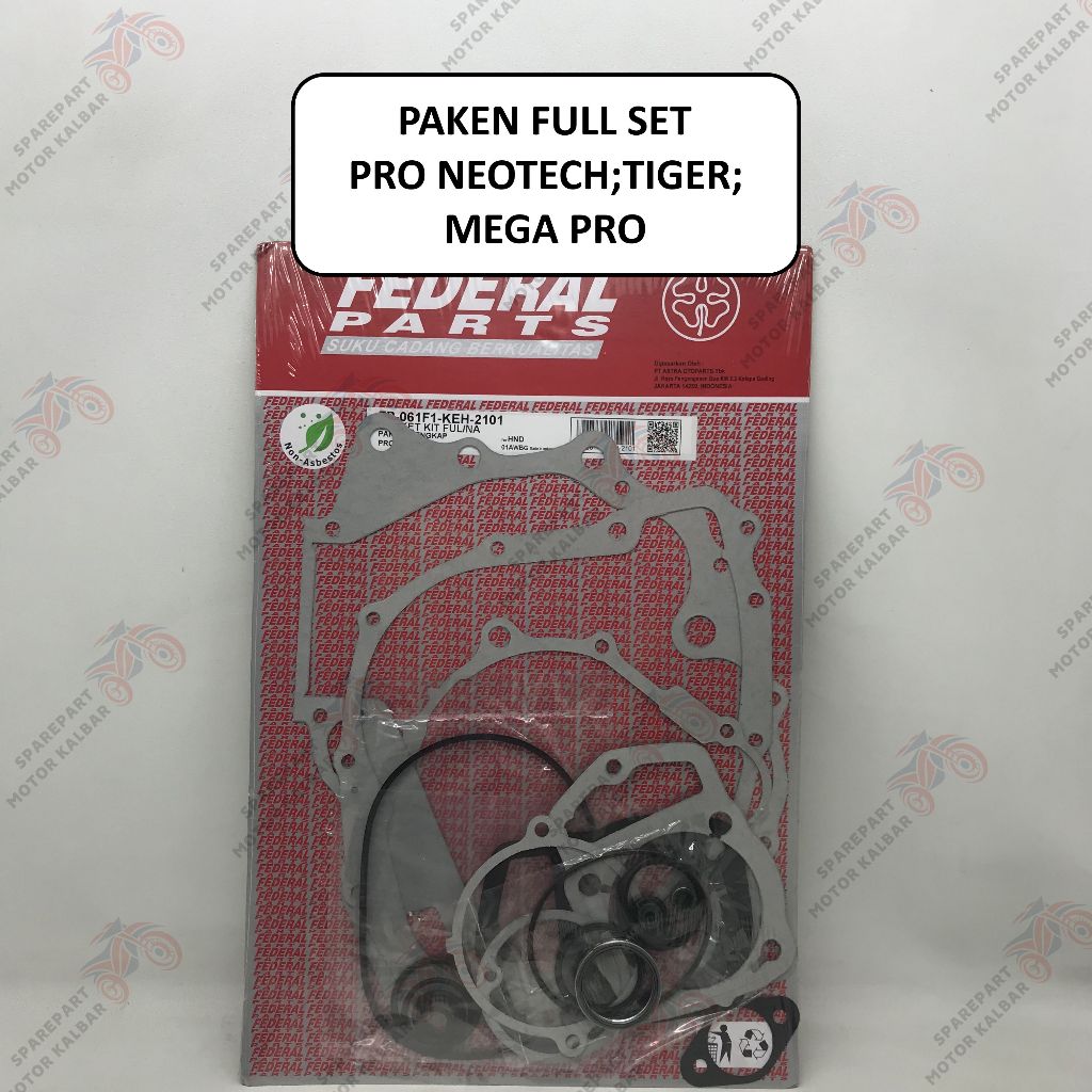 Jual Gasket Kit Full Set / Paking Lengkap HONDA PRO NEO TECH - FEDERAL ( FP-061F1-KEH-2101 ...