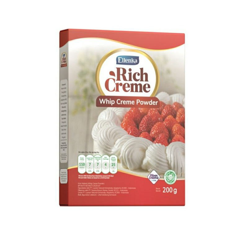 Jual ELLENKA RICH WHIPPING CREAM 200GR | Shopee Indonesia