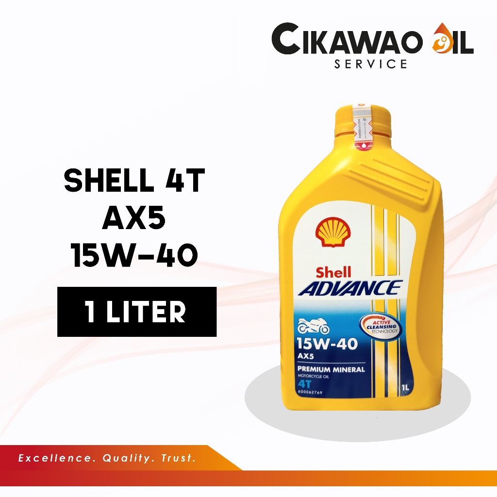 Jual Oli Motor Shell Advance AX5 4T 15W-40 1L | Shopee Indonesia