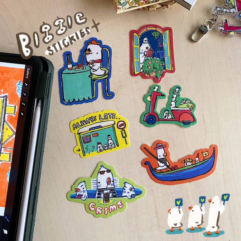 Jual Biggie Sticker Diecut - Italia Edition (LAST STOCK!) | Shopee ...